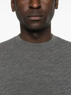 Emporio Armani Wool Crewneck Sweater - Grey