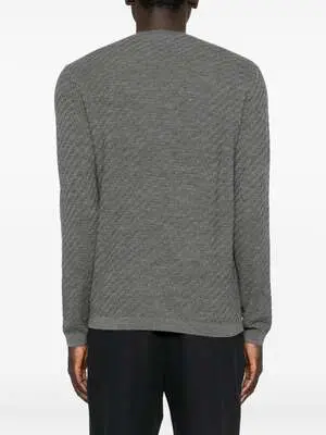 Emporio Armani Wool Crewneck Sweater - Grey
