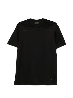 Emporio Armani Cotton T Shirt - Black