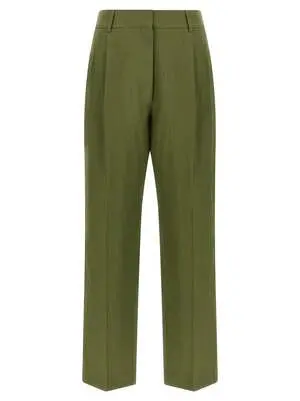 BLAZÉ MILANO Mid-day Sun Fox Linen Trousers