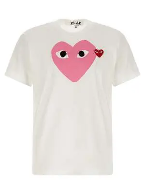 Play Comme Des Garcon Straight Hem T-shirts For Women