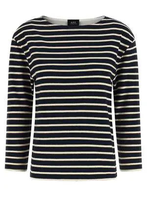 A.p.c. Striped Cotton Sweater