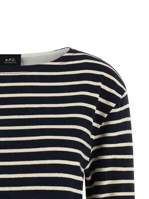 A.p.c. Striped Cotton Sweater