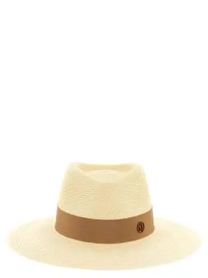 MAISON MICHEL Charles Fedora Hat - Beige