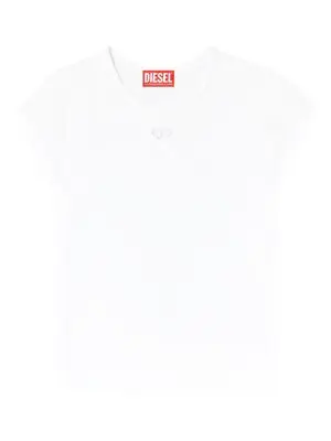 DIESEL Logo Cotton T-shirt - White