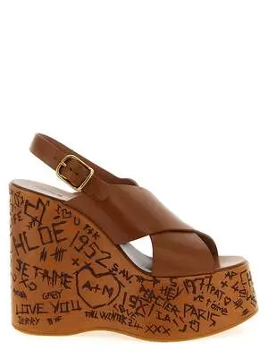 Chloé Maxime Platform Wedge Sandals