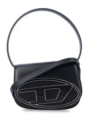 DIESEL® Structured Leather 1dr Bag - Black