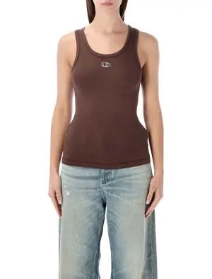 DIESEL® Ribbed Stretch Cotton Jersey Tank Top