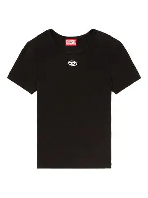 DIESEL® Logo Cotton T-shirt - Black