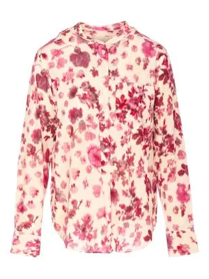 Isabel Marant Rusak Silk Blouse - Pink