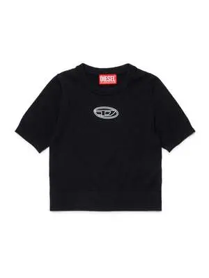 DIESEL® T-shirt With Logo - Black