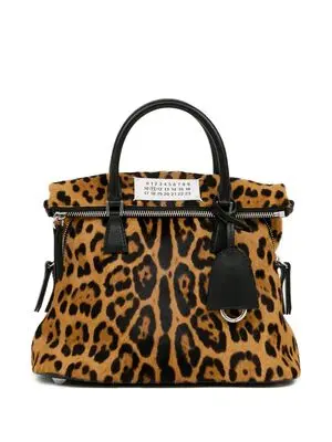 MAISON MARGIELA Shoulder Bag Leopard/black