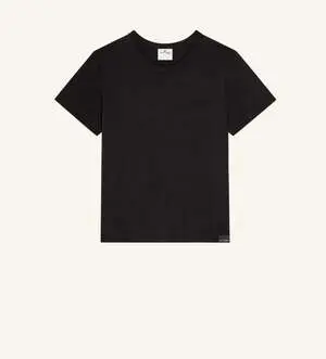 COURREGES Embroidered T-shirt - Black