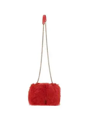 Saint Laurent Mini Jamie Fur Bag - Orange Tarot/dk Or T