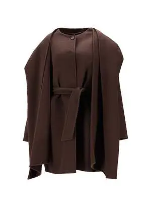 PAROSH Belted Coat With Padding - Testa Di Moro