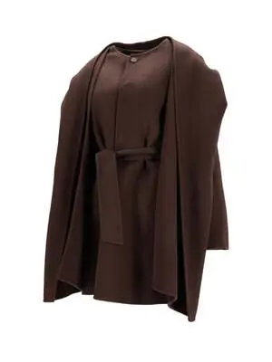 PAROSH Belted Coat With Padding - Testa Di Moro