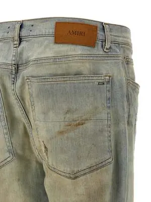 Amiri Suede Mx1 Denim Jeans