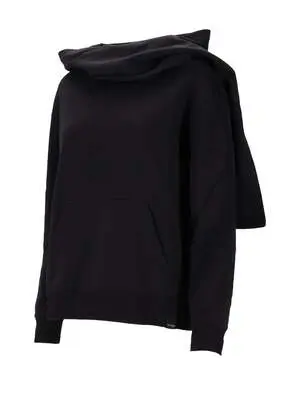 COURREGES Hooded Sweatshirt With Embroidered Scarf