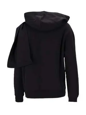 COURREGES Hooded Sweatshirt With Embroidered Scarf