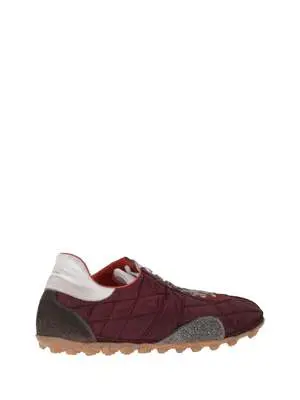 MAISON MARGIELA Low Top Sneakers - Oxblood/white/grey