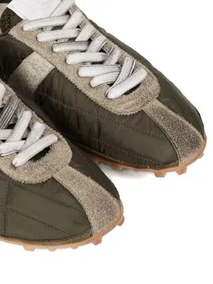 MAISON MARGIELA Lace-up Sneakers - Dark Green/white/grey