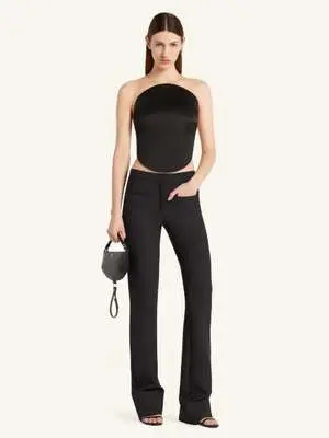 COURREGES Bootcut Heritage Fluid Crepe Pants