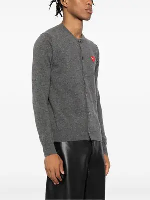Comme Des Garçons Wool Cardigan - Grey