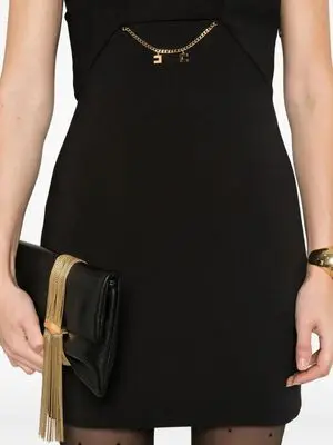 Elisabetta Franchi Sleeveless Dress With Chain Embellishment