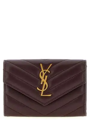 Saint Laurent Envelope' Small Wallet - Bordeaux