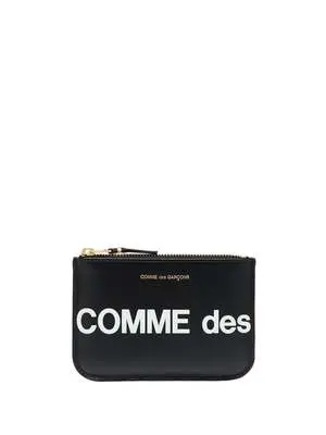 Comme Des Garçons Leather Credit Card Case - Black