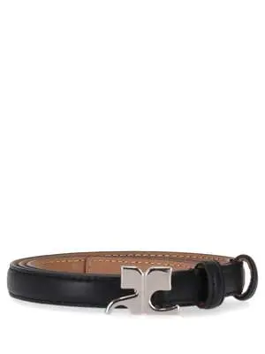COURREGES Leather Belt - Black