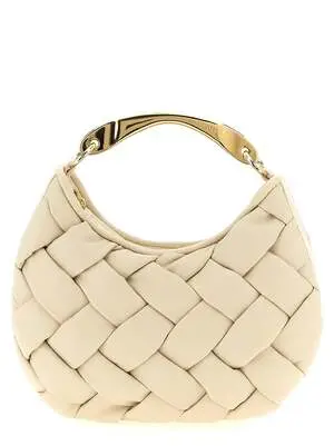 Twin-set Weaved Nappa Effect Handbag - Beige