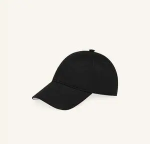 COURREGES Embroidered Cap - Black