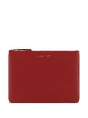 Comme Des Garçons Leather Credit Card Case - Red