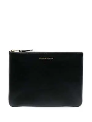 Comme Des Garçons Leather Credit Card Case - Black