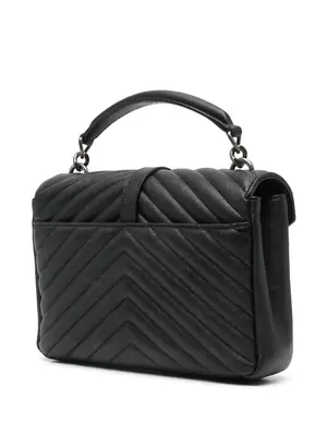 Saint Laurent College Monogram Shoulder Bag - Noir