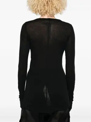 Rick Owens Rib Long-sleeve T-shirt - Black
