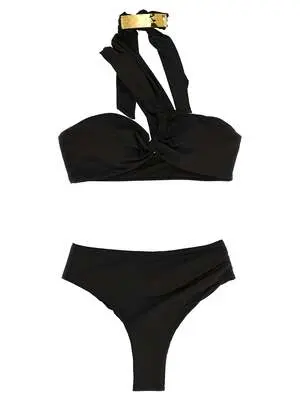 Elisabetta Franchi Jewel Bikini - Black