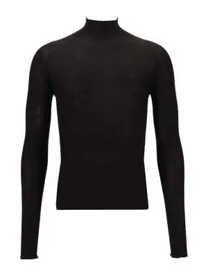 Rick Owens Ribbed High Neck Top