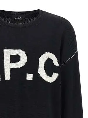 A.p.c. Logo Wool Blend Sweater
