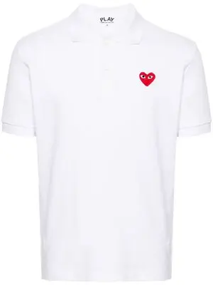 Comme Des Garçons Cotton Polo Shirt - White