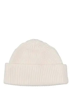 PAROSH Ribbed Beanie - Panna