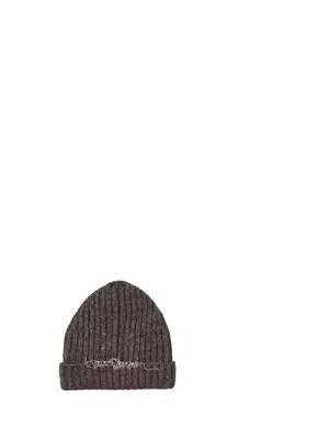 MAISON MARGIELA Ribbed Beanie - Brown