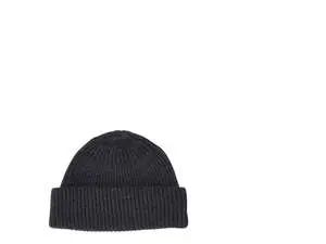 PAROSH Ribbed Beanie - Antracite