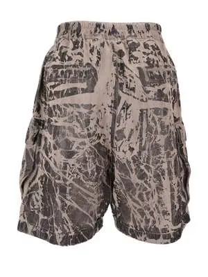 Rick Owens Cargobela Shorts - Black Washed Foil