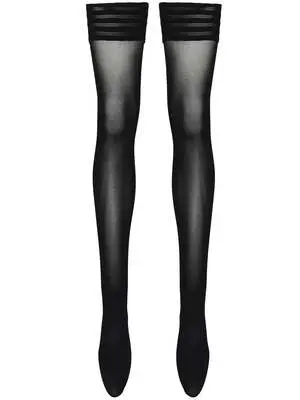 Wolford Semi-sheer Stockings - Black
