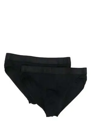 Wolford Logo Waistband Briefs Set - Black
