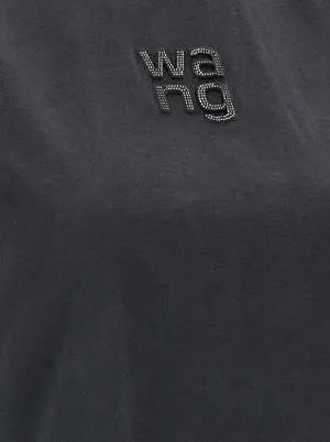 Alexander Wang Hotfix Logo T-shirt - Black