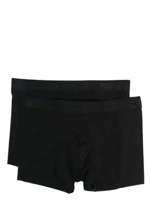 Wolford Logo Waistband Boxers Set Of 2 - Black