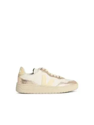 Veja Gold Tone Sneakers For Men